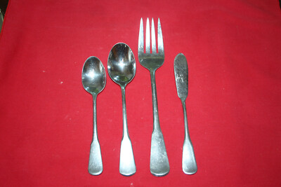 Mixed Lot of 4 Pcs Oneida Deluxe Stainless Flatware INDEPENDENCE Spoons ...