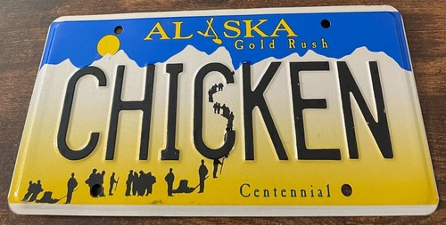 CHICKEN Souvenir? Vanity License Plate Alaska Poultry Farm Farmer | eBay