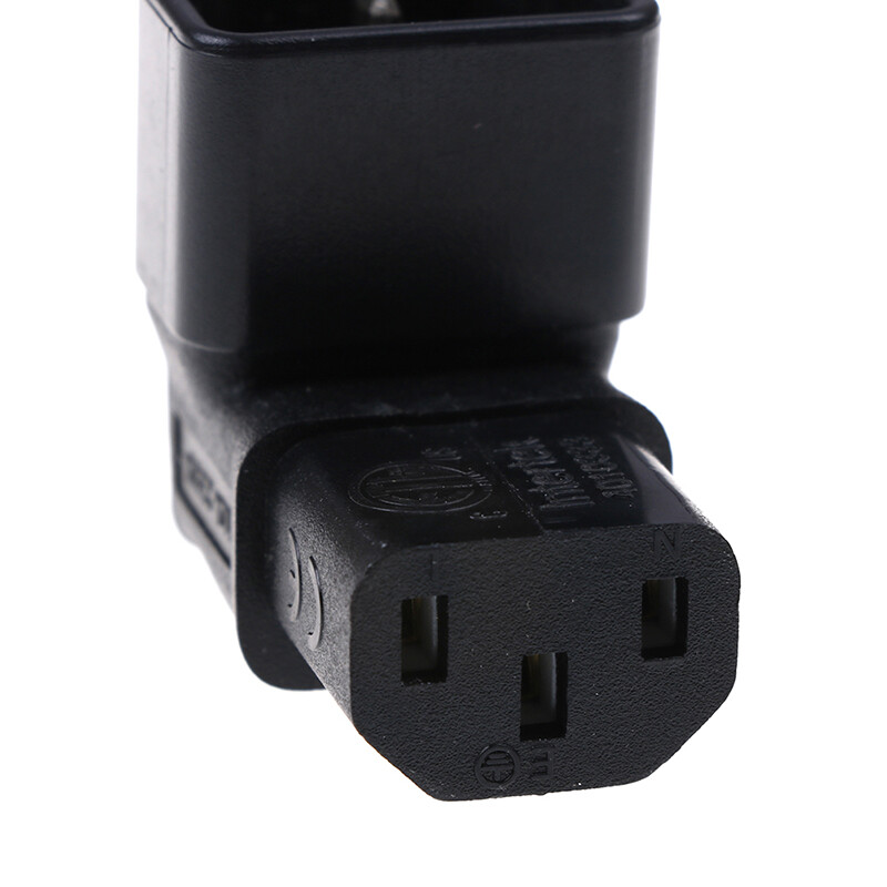 Down angled IEC adapter,right angled IEC 320 C14 to C13 for TV wamdJ;xg ...