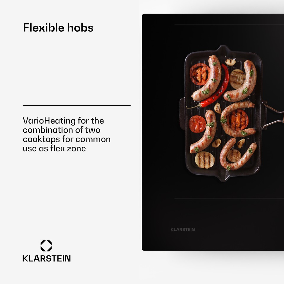 Cooker Hood Induction Hob Kitchen Extractor Fan Electric Cooker 90 cm 4 ...