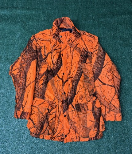 Men’s Woolrich Orange Camo Realtree Jacket Size XL Hunting Outdoor ...