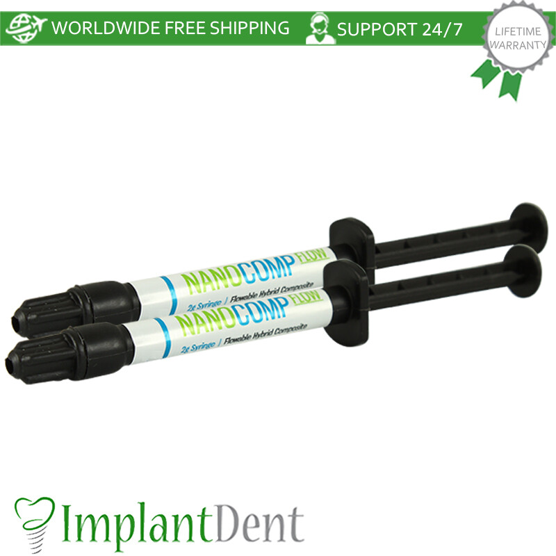 Dental Nano Comp Flow Universal Flowable Hybrid Fill Comp0site, 2 ...