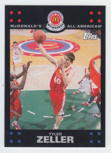 2008 TOPPS McDONALDS TYLER ZELLER #TZ TRUE ROOKIE MINT 1ST CARD EVER ...