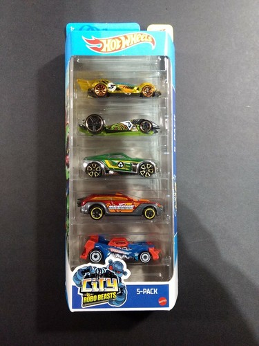 Hot Wheels 2020 CITY vs ROBO BEAST 5 Pack Gift set NEW | eBay