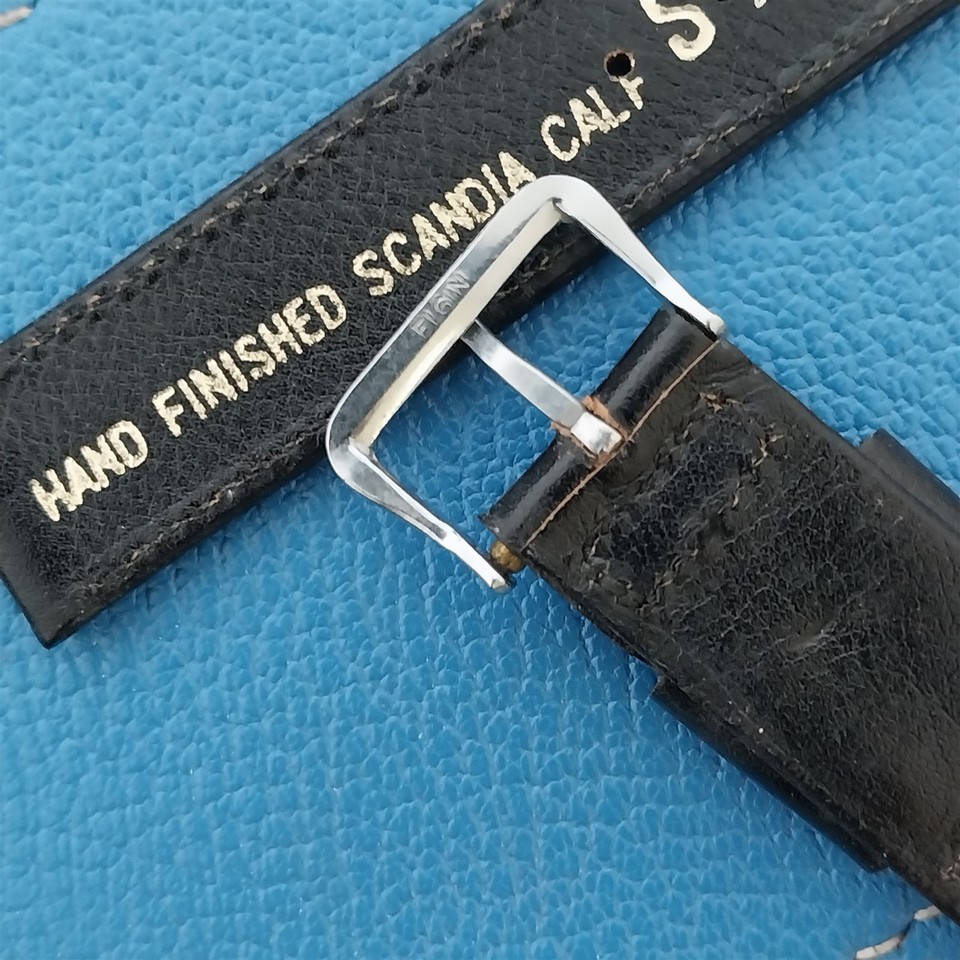 Short Scandia Calf CA-11 ORD A-17A 16mm Vintage Watch Band Elgin Logo ...