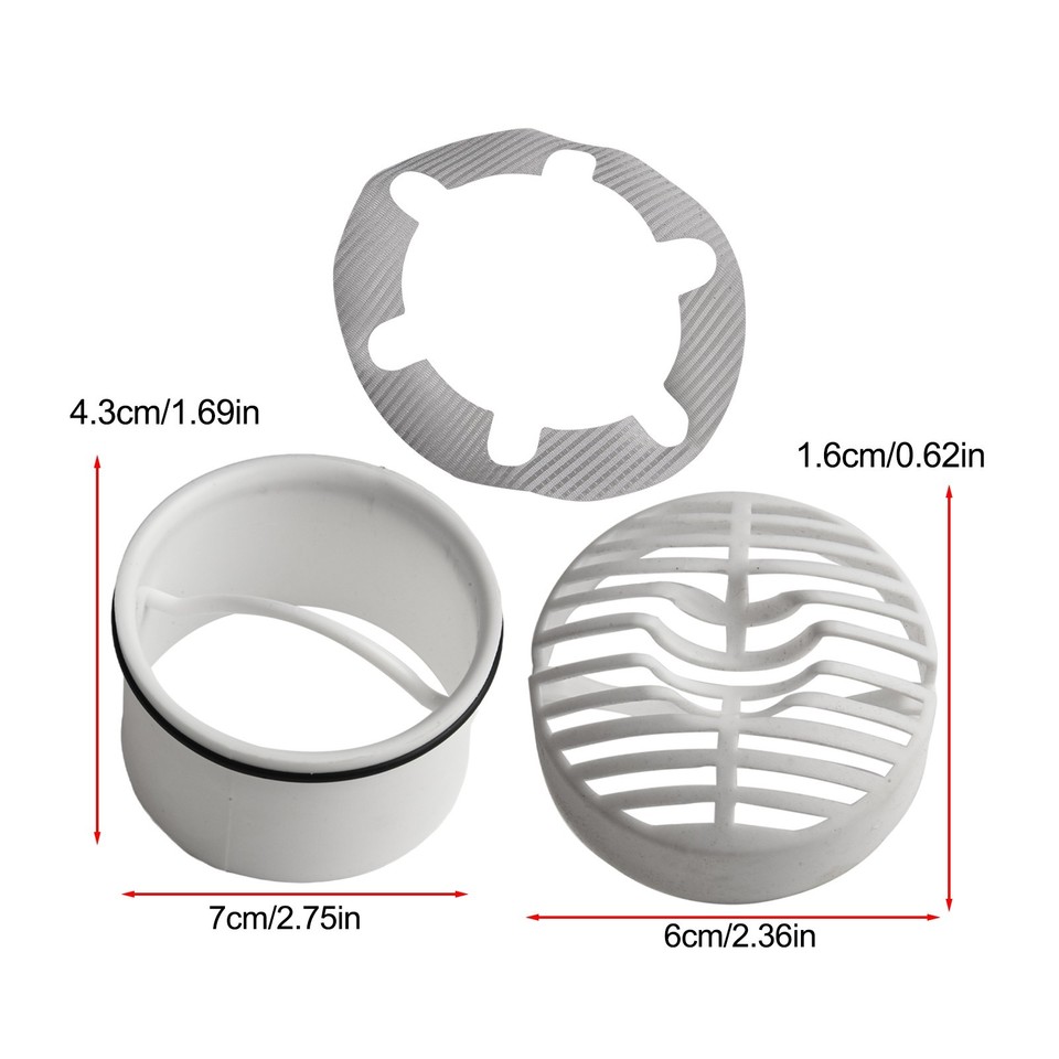 Replacement Wave Sieve Structure Hair Filter for Shower Drains Model ...