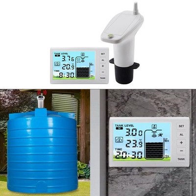 Water Level Gauge Level Measurement Device 4.3-inch Display Battery ...