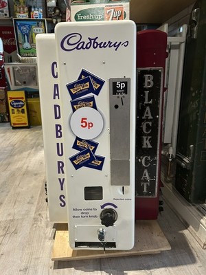 Original Vintage Restored Cadbury Vending Machine. Works On Shilling or ...