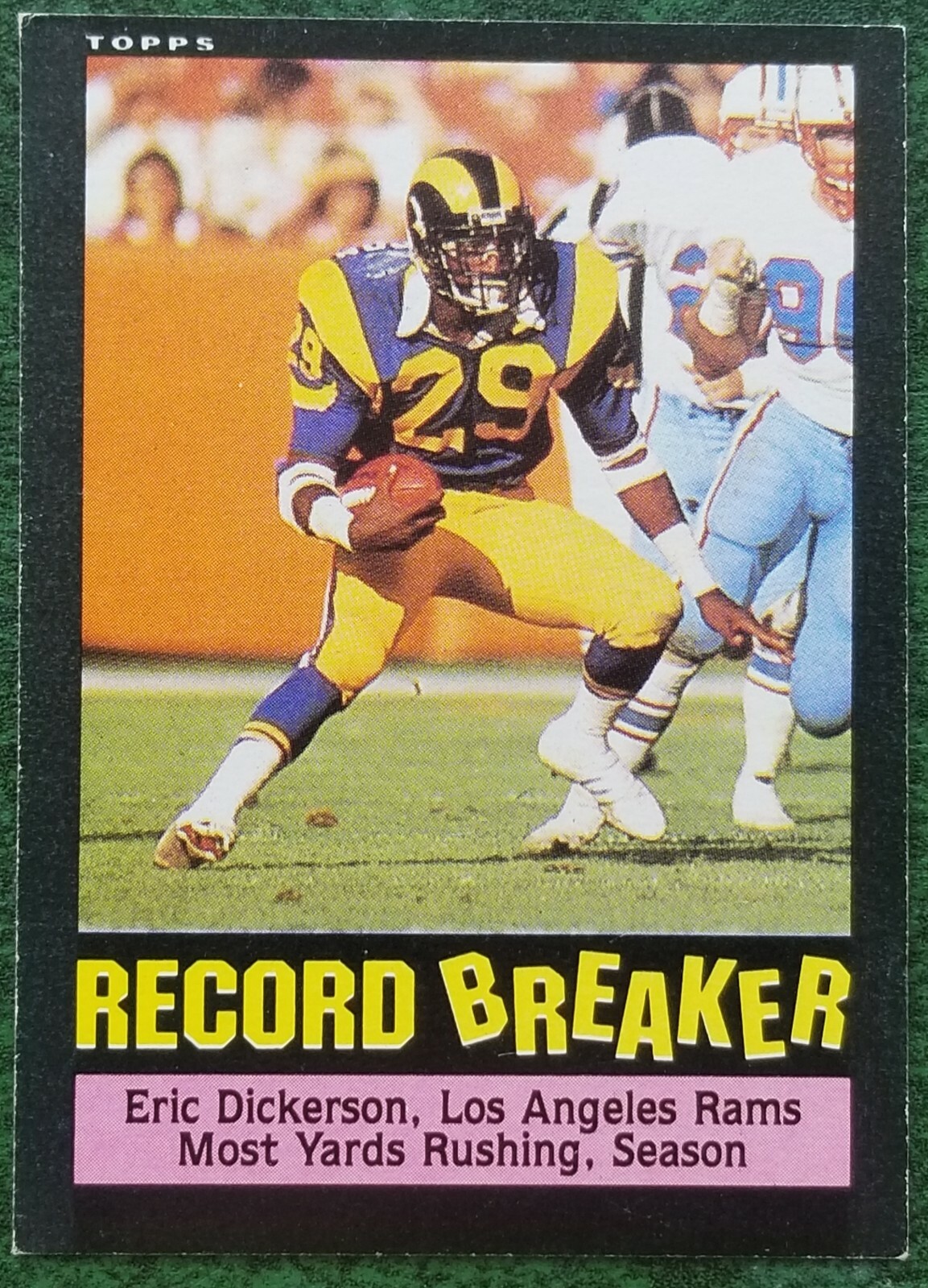 1985 Topps #2 Los Angeles Rams Team LOT- Eric Dickerson w/ gum stain | eBay