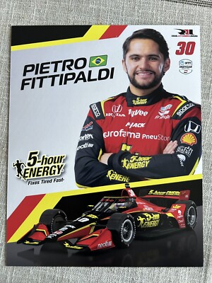 2024 Pietro Fittipaldi Signed Hero Card Rahal Letterman Lanigan Racing ...