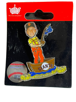 Rare SF GIANTS Buster Posey Pin Retire Gone Fishing Bobblehead FigPin ...