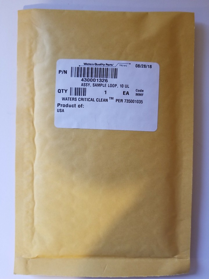 WATERS P/N 430001326 Assy Sample Loop 10UL Nano or open architecture ...