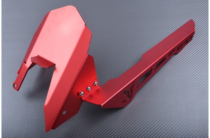 Red Alu Rear Fender Mudguard + Chain Guard YAMAHA XSR 700 XSR-700 2017 ...