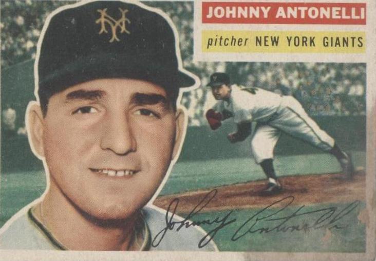 1956 Topps - Johnny Antonelli #138 Gray Back for sale online | eBay