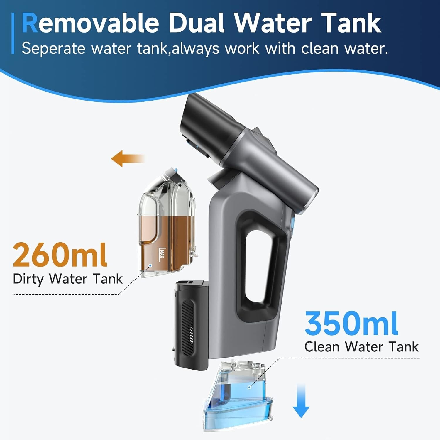 TAB Carpet Cleaner H6 Machine Cordless Handheld Carpet Cleaner Stain ...