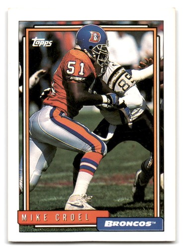 Mike Croel 1992 Topps FOOTBALL #400a Denver Broncos | eBay