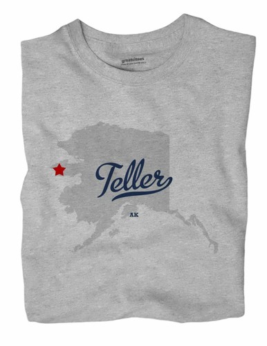 Teller Alaska AK T-Shirt MAP | eBay