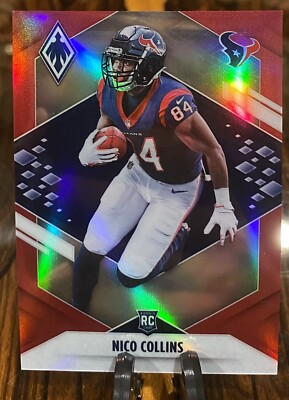 2021 Phoenix NICO COLLINS Red Holo Prizm Rookie RC SP #/250 Houston ...