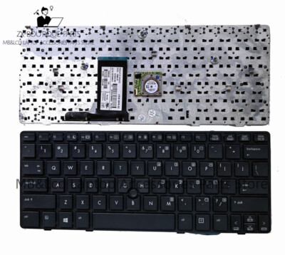 New FOR HP EliteBook 2560 2560p 2570 2570p US Keyboard Black Frame | eBay