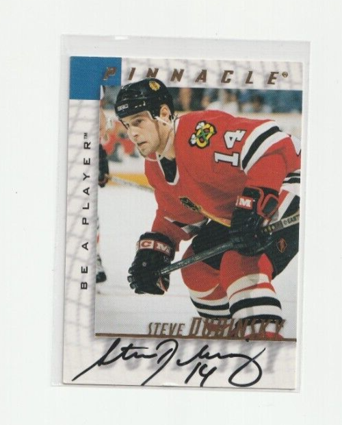 1998 Pinnacle Steve Dubinsky Autograph Be A Player Chicago Blackhawks ...