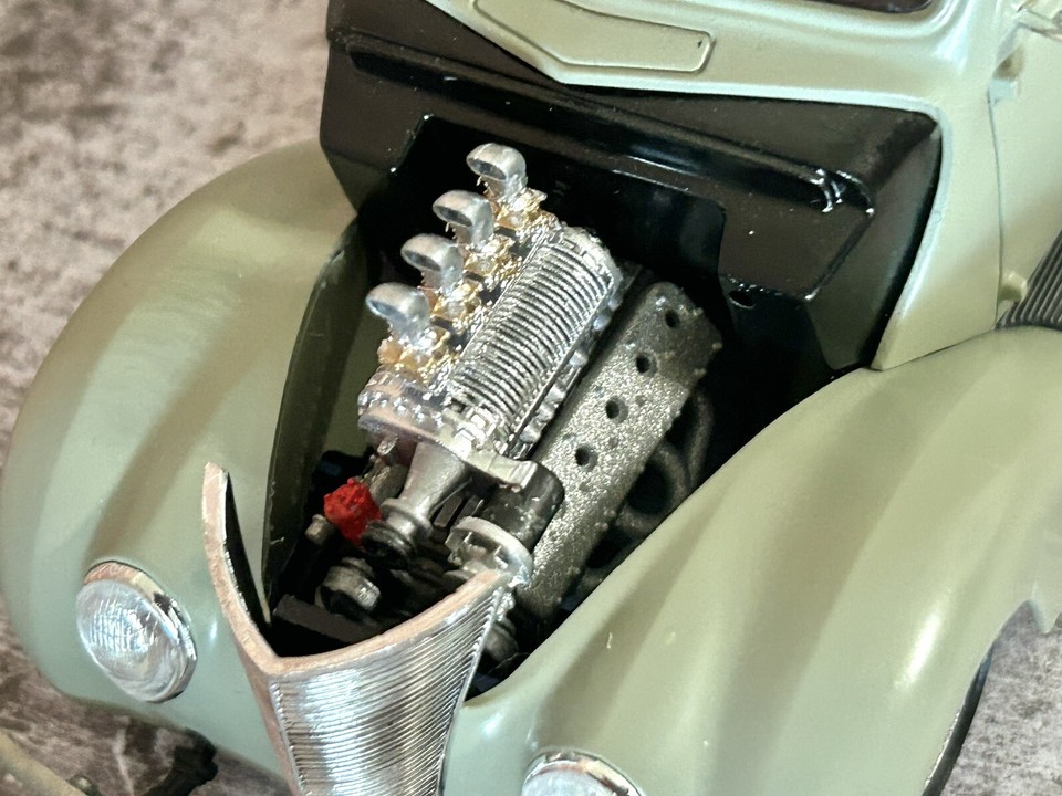 Resin Supercharged V-12 Flathead engine for scale model cars, 1/24 1/25 ...