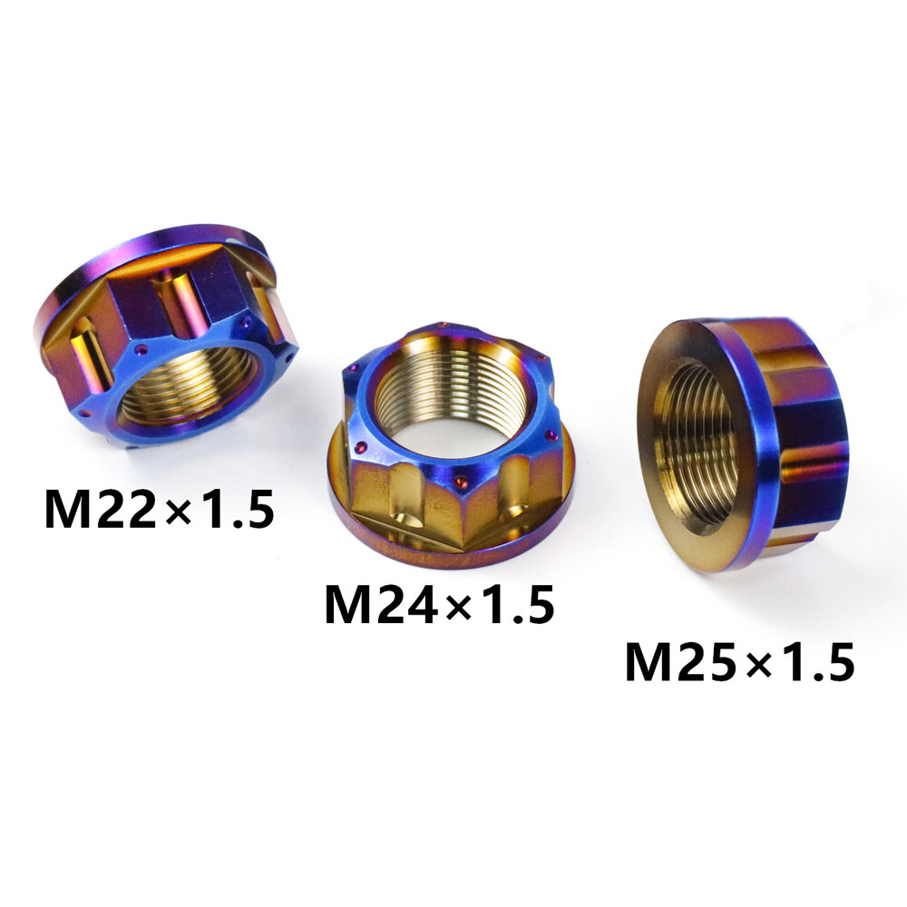 M20 M22 M24 M25 Titanium Alloy Nut Motorcycle Axis CNC Hex Nut Grade 5 ...