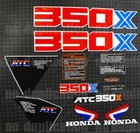 1986 86' ATC 350X trike 13pc decal frame kit trike autocollant sticker ...