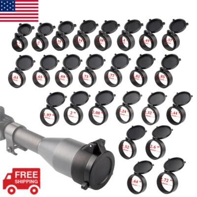 Flip Up Scope Covers Rifle Scope Protect Objective Cap Lens Cover for ...