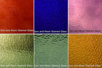 Wissmach Stained Glass Sheet Pack - 6 Sheets of English Muffle (Size ...