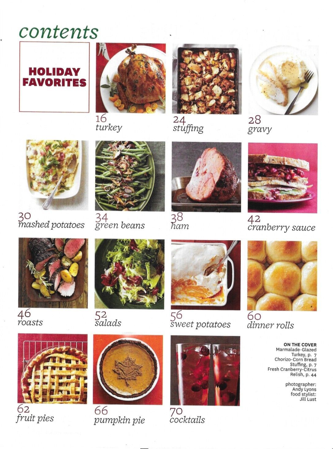 Holiday Recipes Magazine Homemade Meals Appetizers Breakfast Casseroles ...