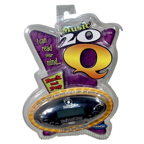 20 Questions MUSIC Rock And Pop 20Q Handheld Electronic Game NEW SEALED ...