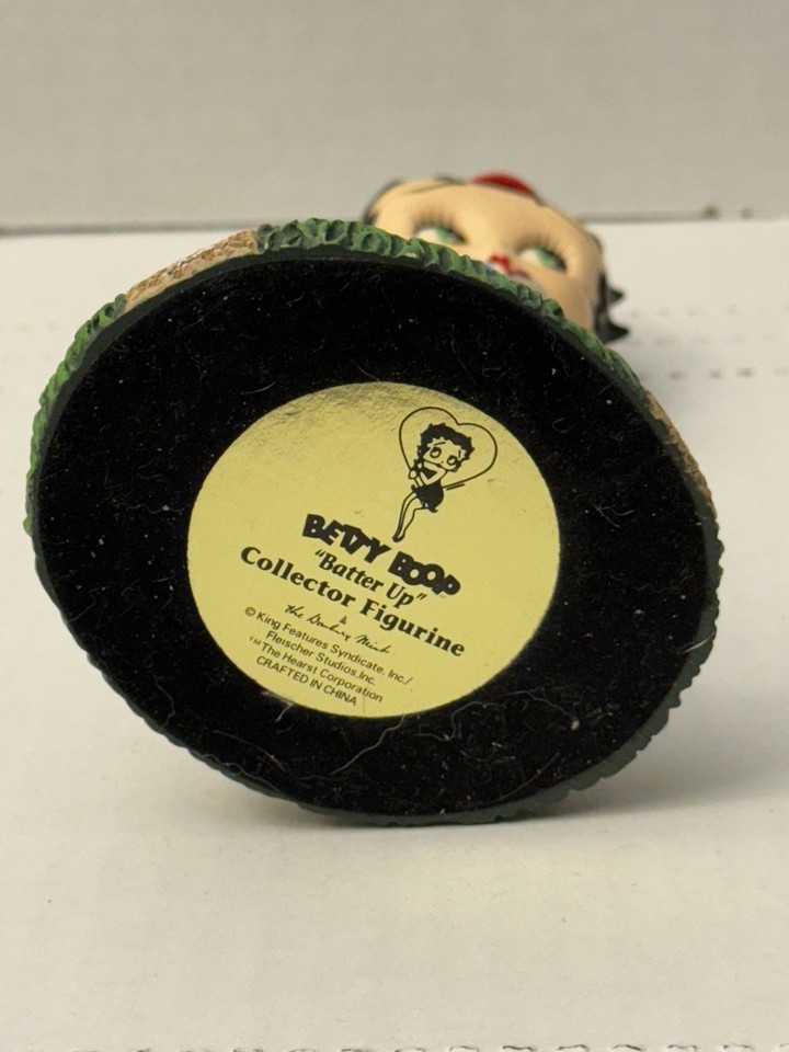 Betty Boop Batter Up Baseball Figurine 7” Collectors Edition Danbury ...