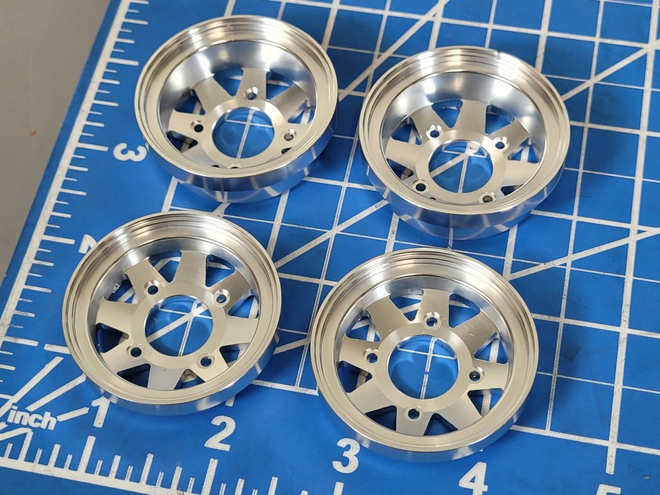 Aluminum F+R Wheel Outer Cover Plate Tamiya 1/10 Subaru Brat F150 ...