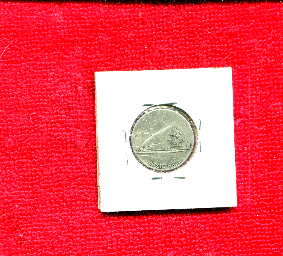 NEW YORK WORLDS FAIR WHITE METAL 23 MM MUSIC HALL TOKEN NR 5.75 | eBay