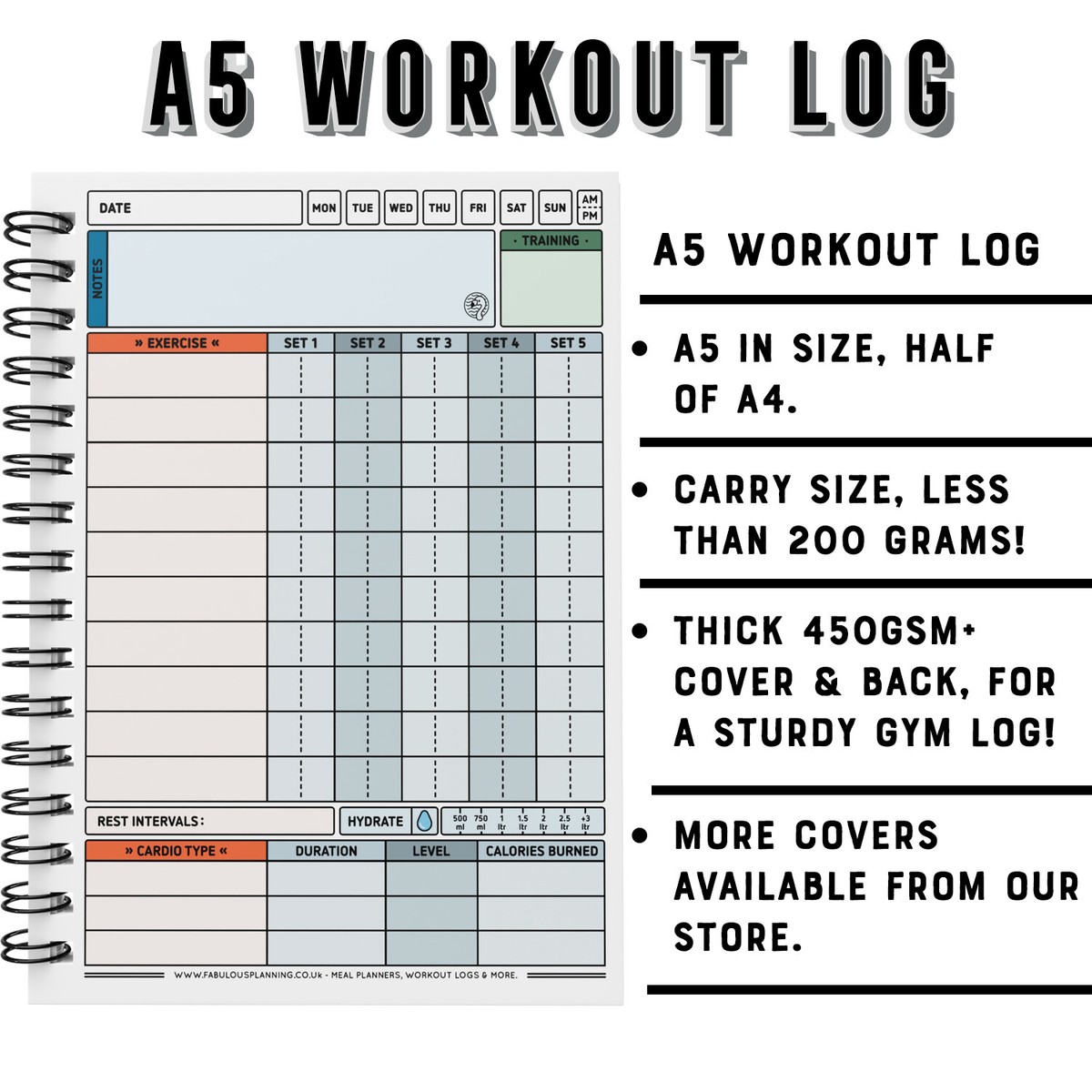 Workout Log Notebook