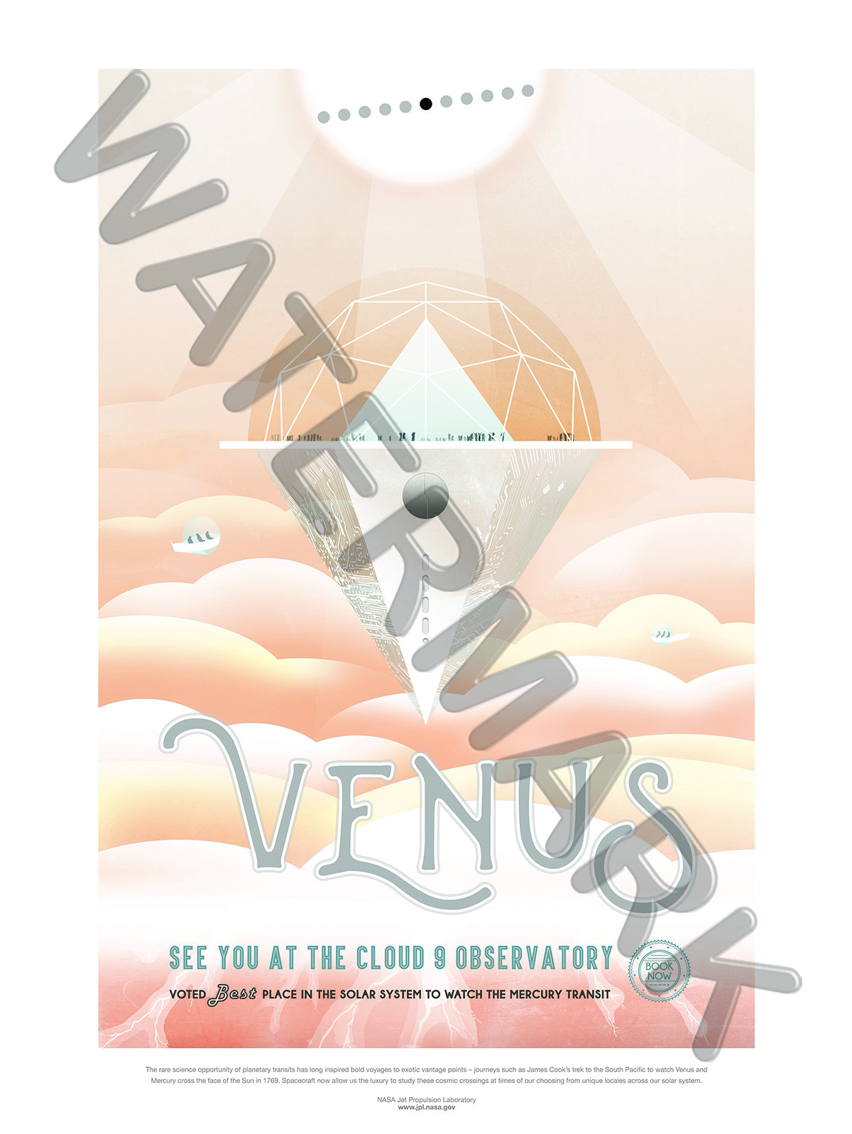 NASA POSTER SPACE EXPLORATION TRAVEL ADVERT VENUS ART PRINT HP3840 | eBay