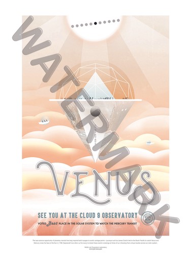 NASA POSTER SPACE EXPLORATION TRAVEL ADVERT VENUS ART PRINT HP3840 | eBay