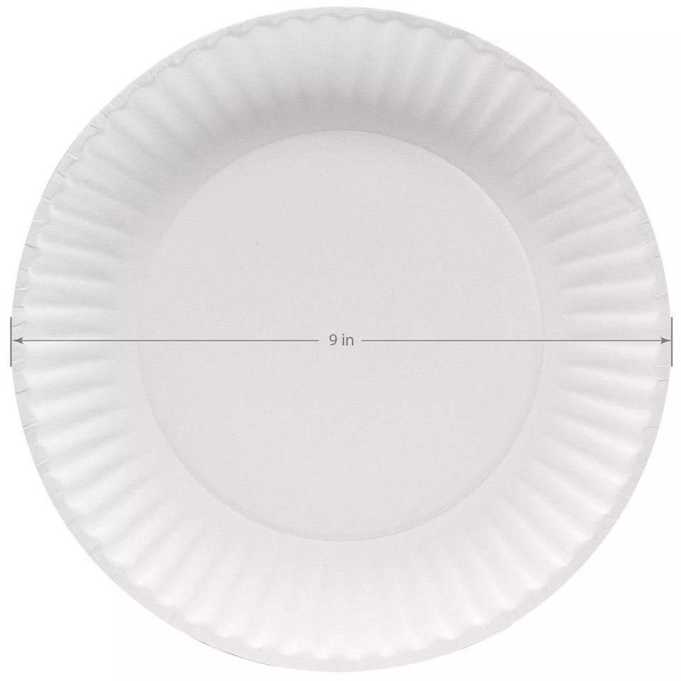 Super Strong Heavy-Duty Paper Plates, 9" (600 ct.) Microwave Safe, Cut ...
