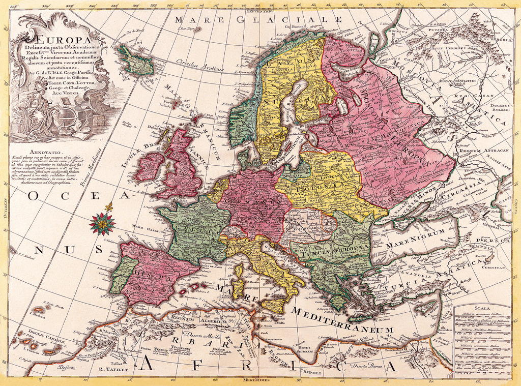 Old World Map Europe