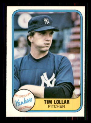 1981 BASEBALL 1981 Fleer Tim Lollar New York Yankees #108 RC1 | eBay