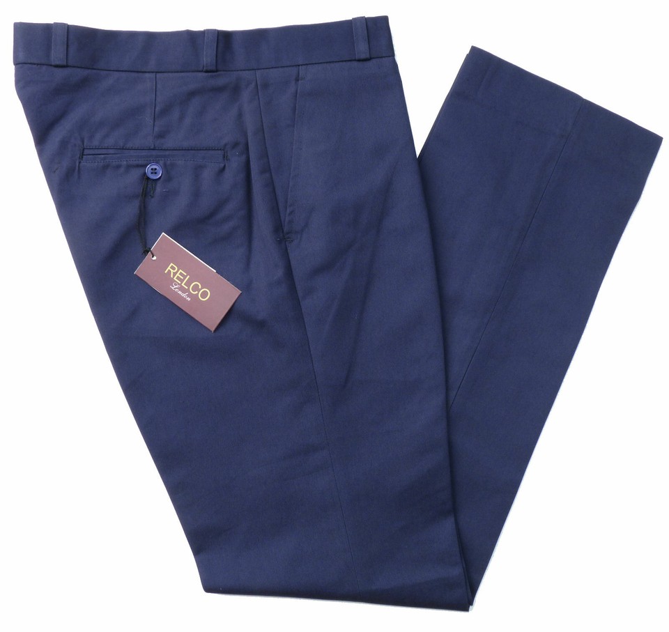 Relco Sta Press Trousers Dogtooth Tonic POW Black Stay Pressed Prest ...