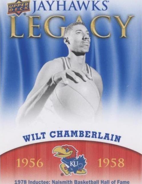 2013 Upper Deck University of Kansas - Jayhawks Legacy Wilt Chamberlain ...