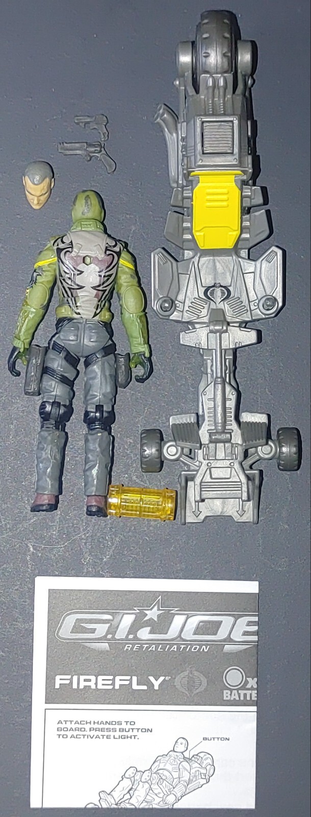 GI Joe Retaliation FIREFLY v25 100% Complete 3.75" Action Figure Hasbro ...