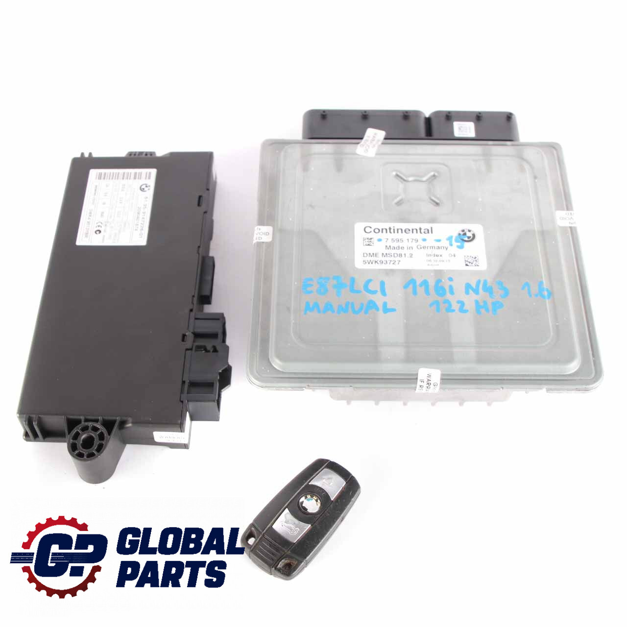 BMW E81 E87 LCI N43 116i 1.6 122HP ECU Control Unit Kit DME 7595179 ...