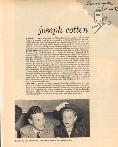 Joseph Cotten Mickey Rooney Magazine Photo Clipping 1 Page V9688 | eBay