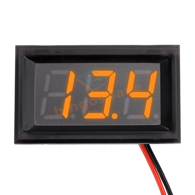Waterproof Mini LED Digital Voltmeter Voltage Tester Gauge 4.5-30V 0.56 ...