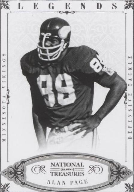 2012 Panini National Treasures - Legends Alan Page #101 /99 for sale ...
