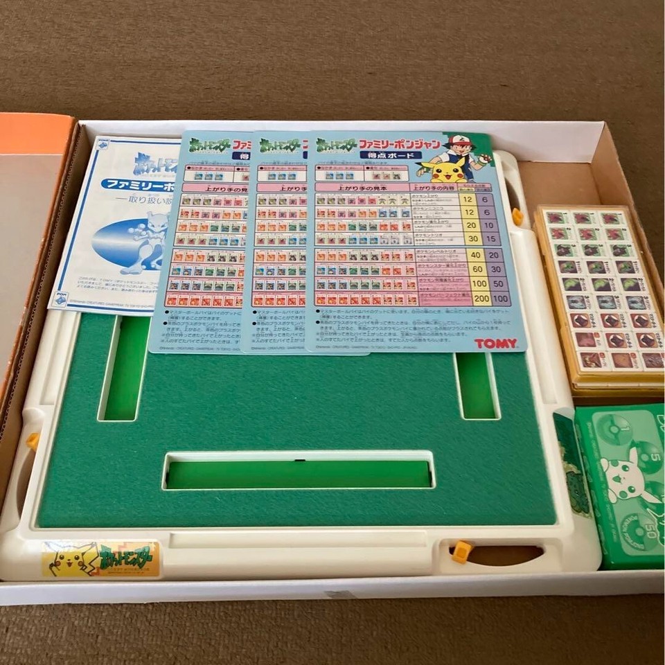 Pokemon Family Ponjang 1st First Edition Japanese Version Board Game ...