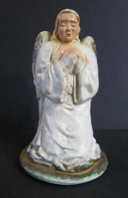 Vtg Christmas Praying Angel Putz Nativity Chalkware Figure 3" | eBay