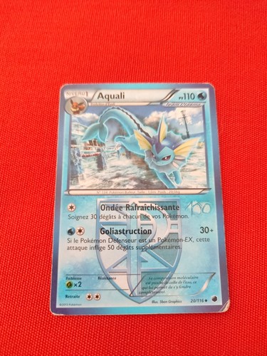 AQUALI 20/116 PV110 NB Black White Glaciation Plasma Pokémon Card FR ...